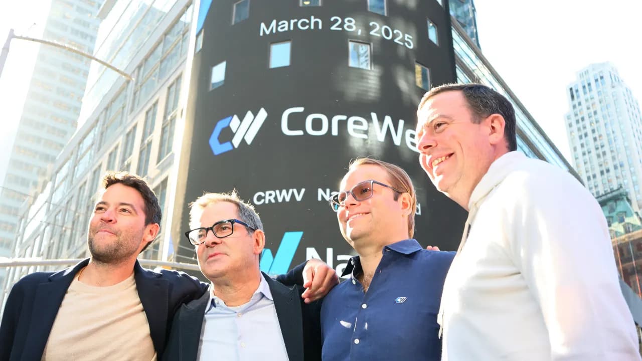 CRWV dips after report of co-founders cashing in $2.3B stock since 2025 IPO