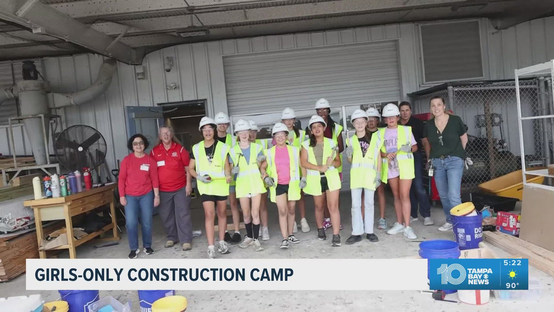 A girls’ only construction camp in Seminole, where teen girls explore ...