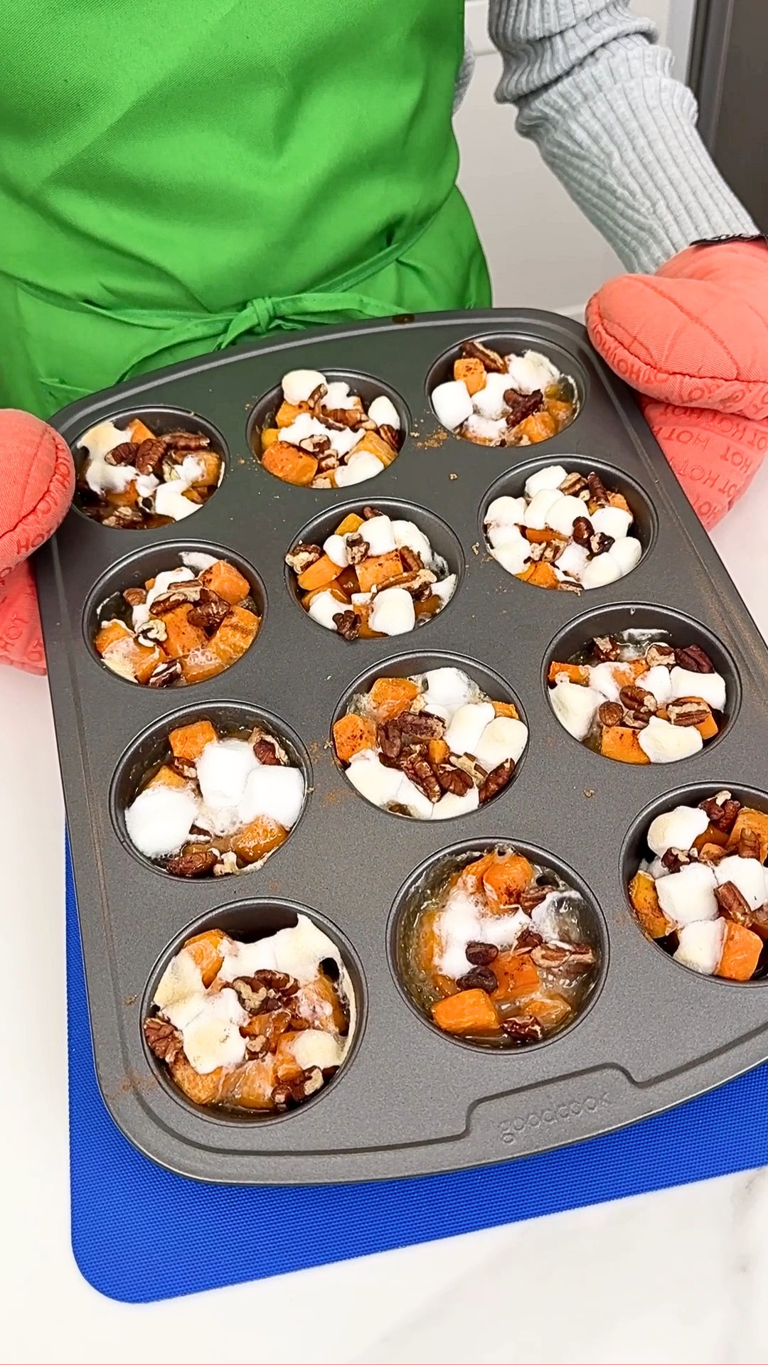 Sweet potatoes made in muffin tin recipe