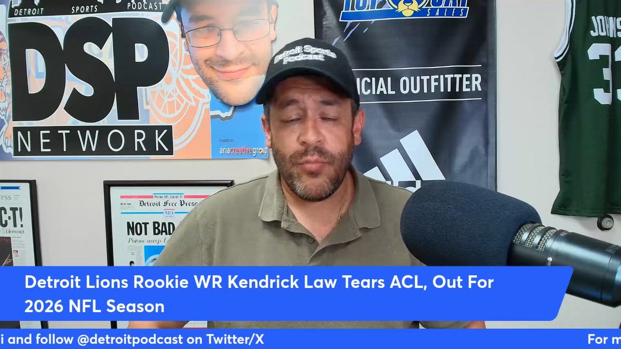 Detroit Lions WR Kendrick Law tears ACL, out for 2026 NFL season