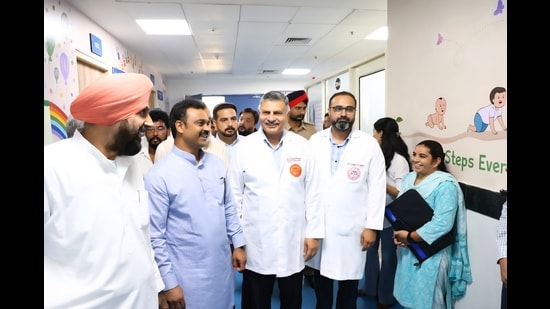MoS Kamlesh Paswan reviews patient facilities at AIIMS Bathinda