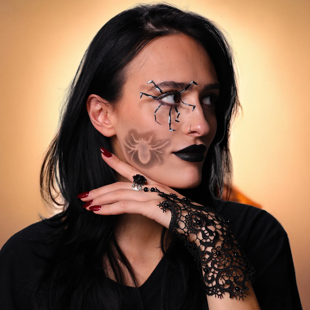 Creepy 3D spider look 🕷️👀