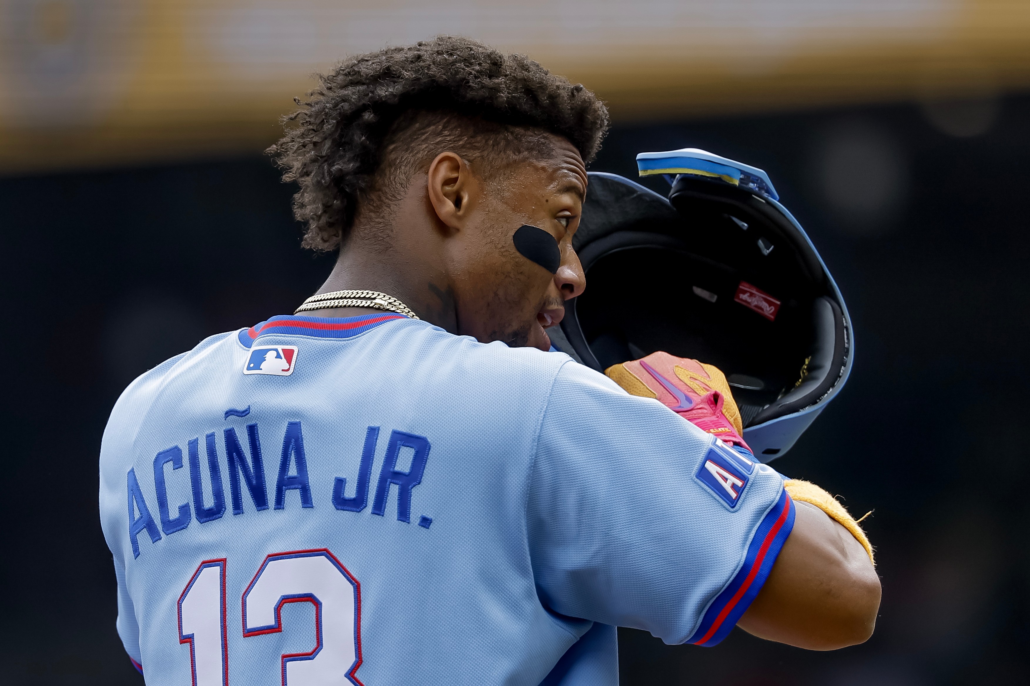 Braves' Acuña leaves game at White Sox with tightness in left hamstring ...