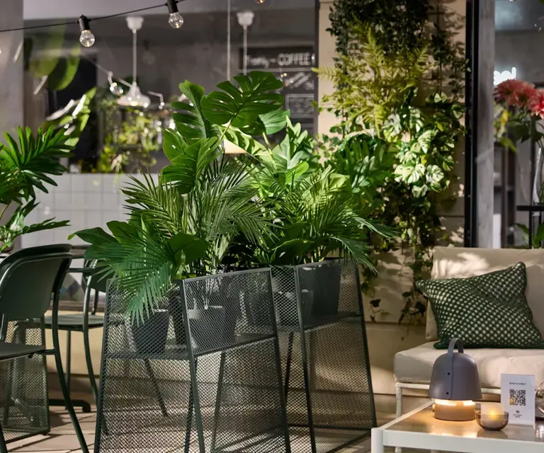 IKEA's 2-in-1 chic plant stand is the perfect way to zone a balcony or ...