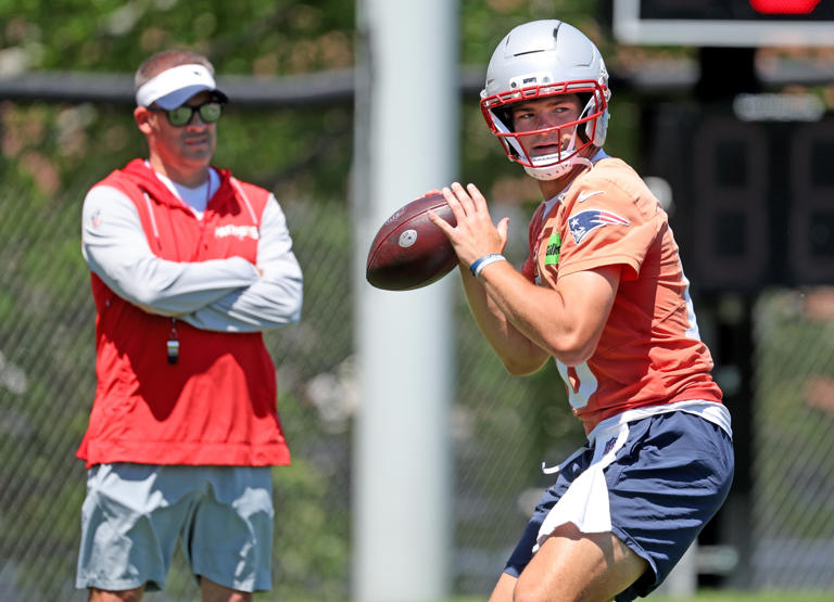 Patriots minicamp day 1 takeaways: Drake Maye sharp, Christian Gonzalez ...