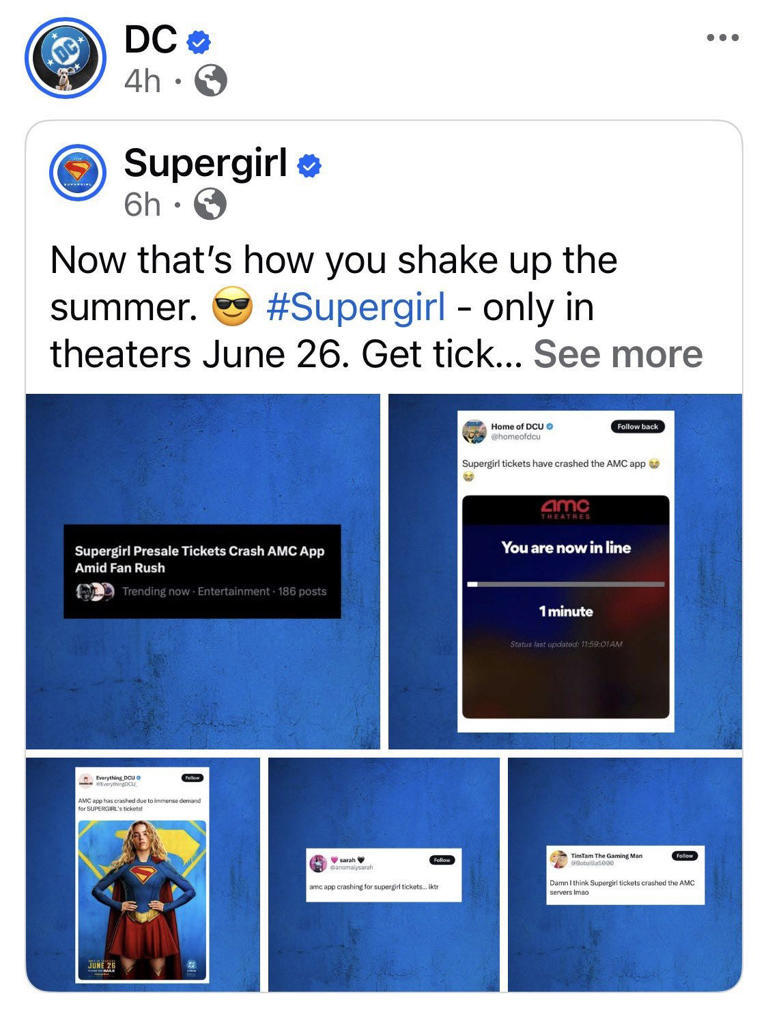 Supergirl ticket pre-sales are pretty bad, actually?