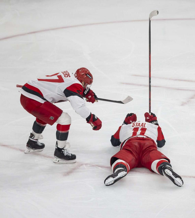 Canes claw back for 5-3 win in Las Vegas during Stanley Cup Game 4 ...