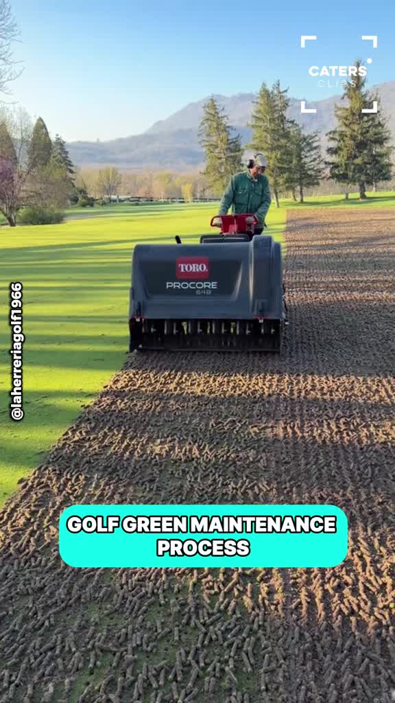 Behind the scenes as golf course undergoes essential green maintenance