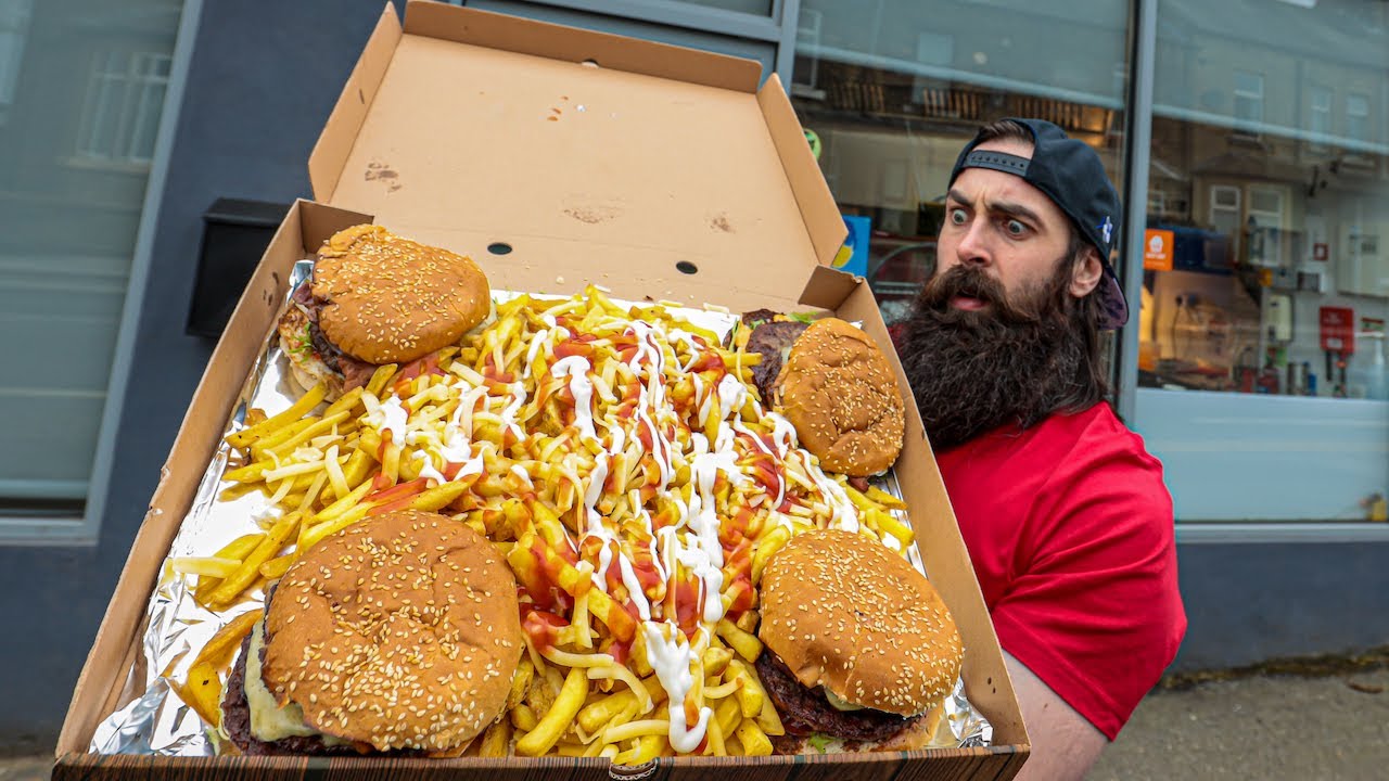 The ultimate kings giant cheeseburger munch box challenge | COB ep.188 ...