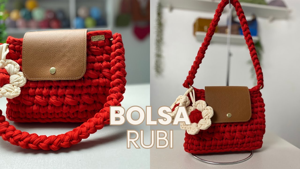 Tutorial bolsa de crochê para iniciantes bolsa rubi