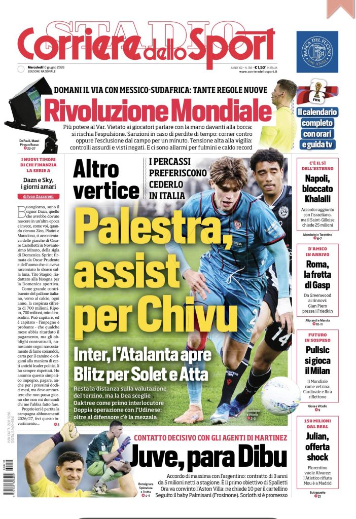Rassegna stampa Juve: prime pagine quotidiani sportivi – 10 giugno