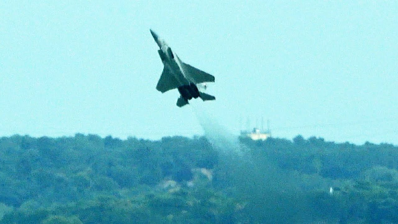 Watch the new F-15QA rocket off the runway - then go vertical