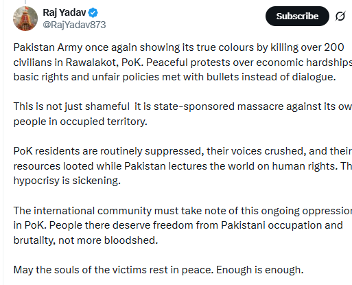 All eyes on Pakistan Occupied Kashmir: Netizens erupt over brutal ...