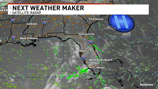 Rain chances gradually increase into the weekend