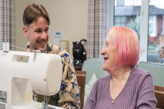 Care home resident shares host of declining skills with younger generation