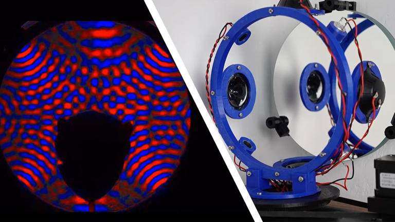 Someone built a way to 'see' the soundwaves in different home theater ...