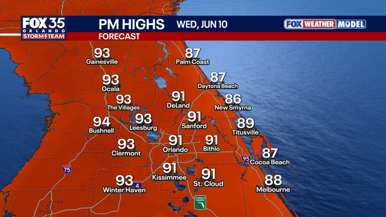 Orlando weather: Rainy season returns as storms and tropical humidity ...
