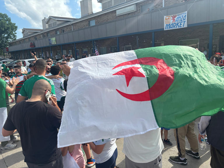 Algerian fans gather to celebrate ahead of team’s friendly match