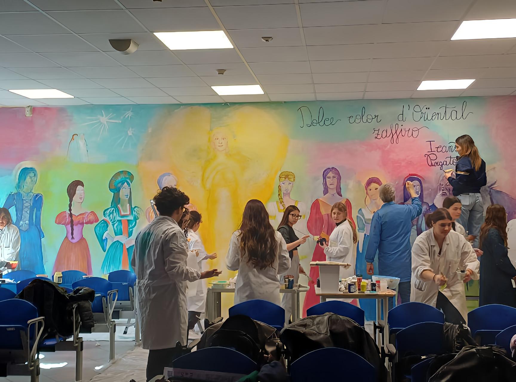 L’Aula Magna del Marie Curie si colora di Dante