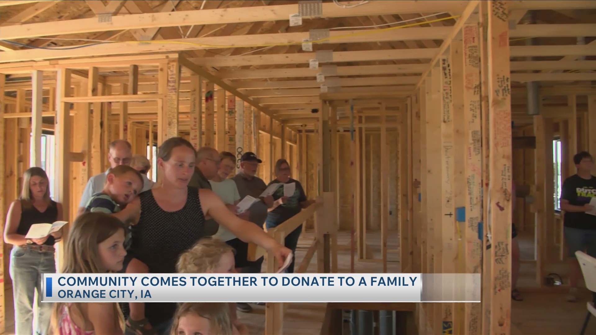 Community comes together to donate to a family