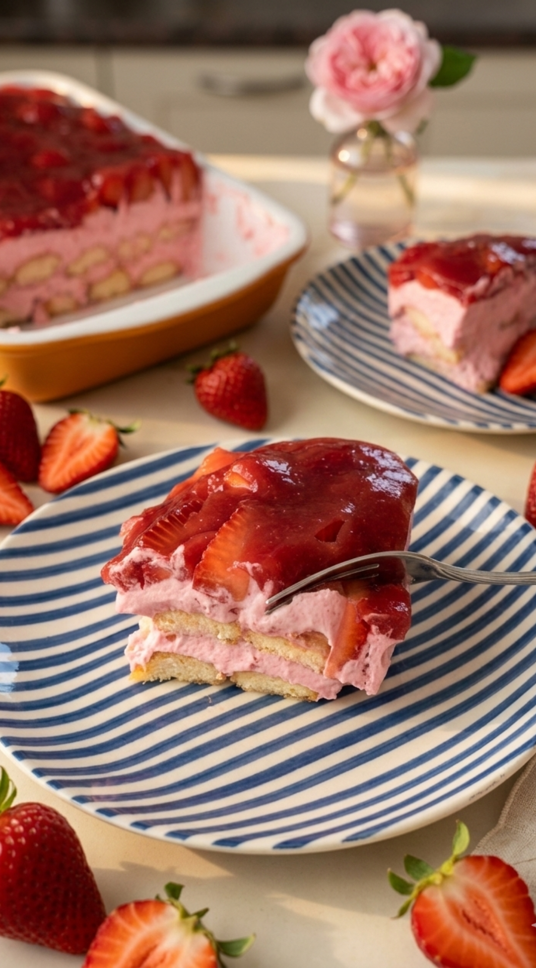 Strawberry fridge tart recipe