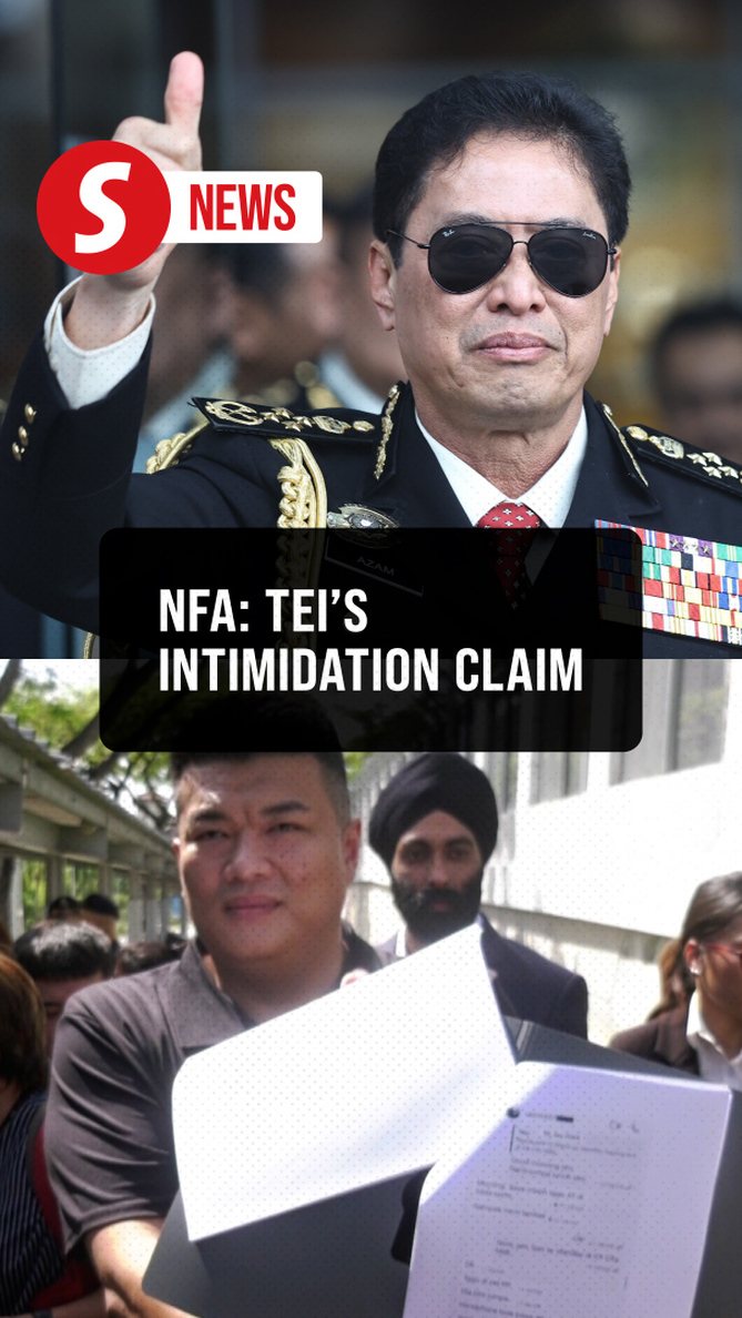 Probe of Tei's intimidation claims against Azam Baki classified as NFA