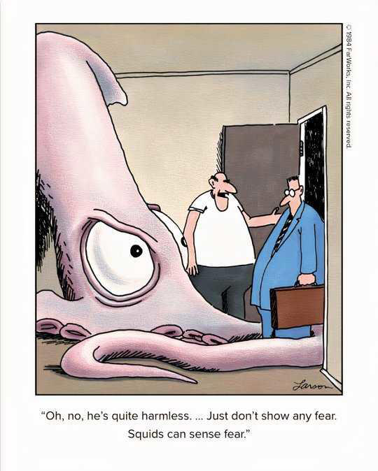 10 best The Far Side comics about fear, ranked