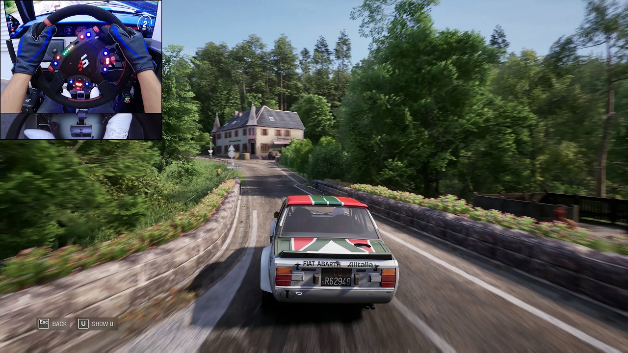 Steering wheel tricks for Fiat 131 Abarth rally runs