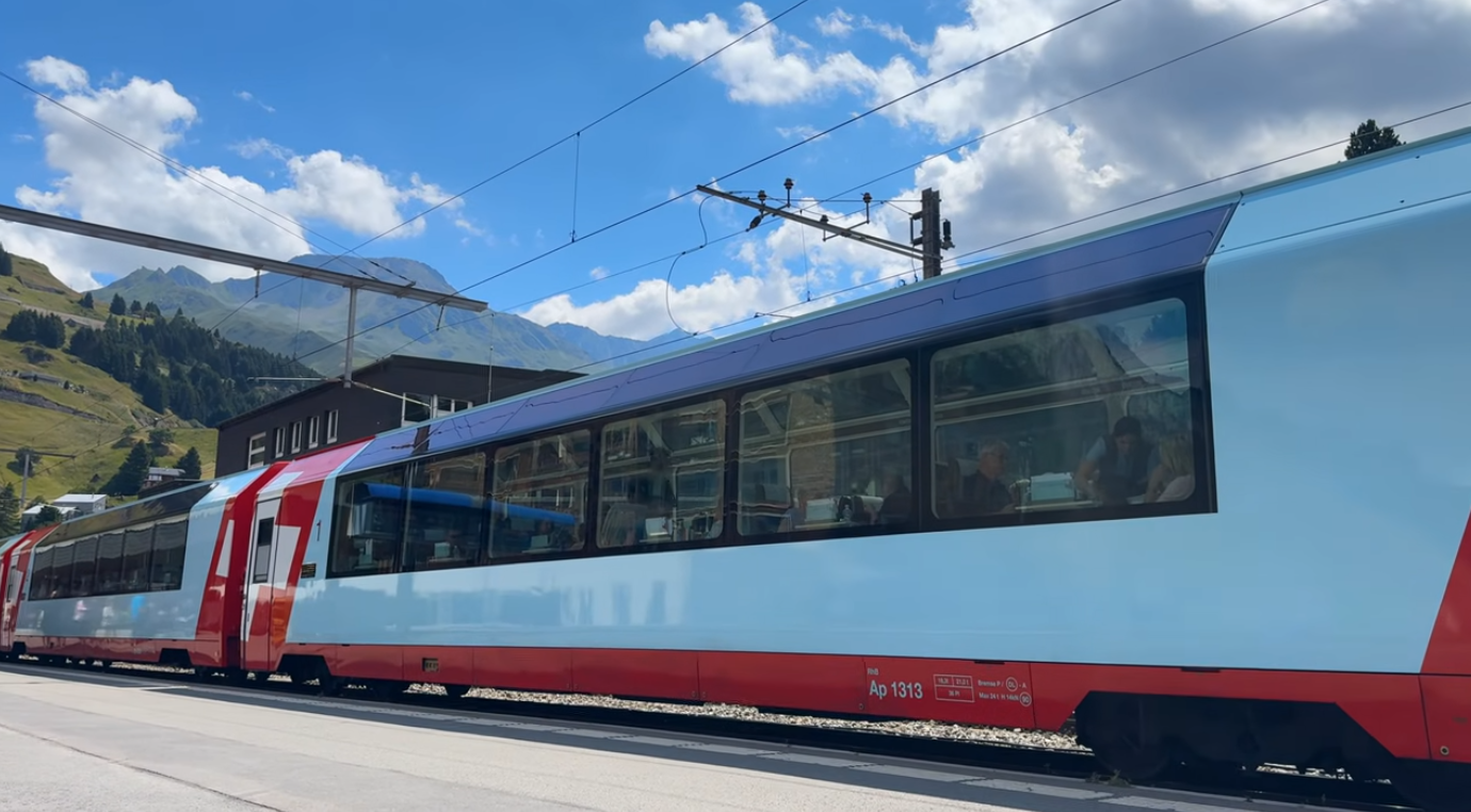 8 hours through the Swiss Alps on Europe's most luxurious slow train