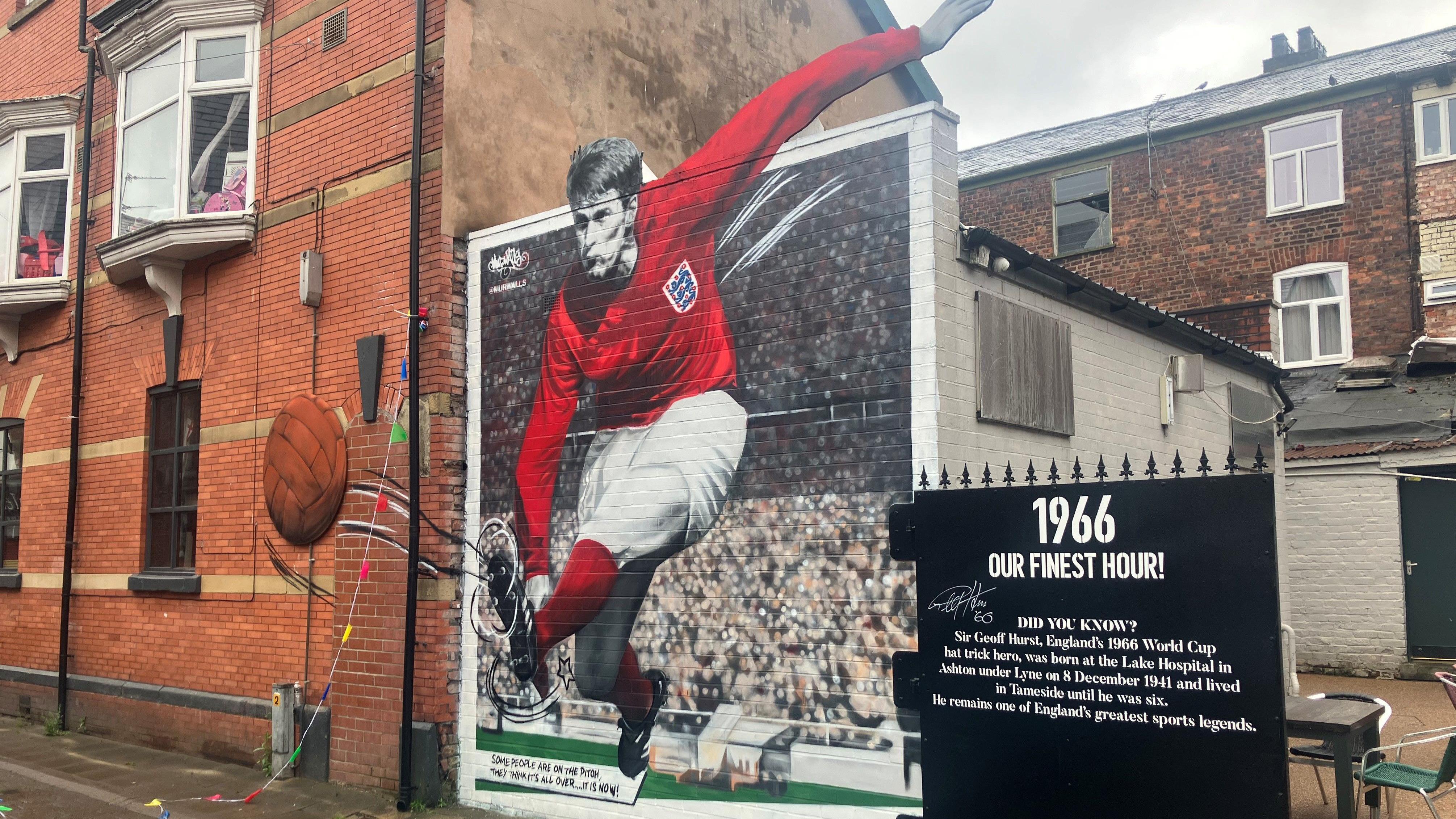 Home town mural for World Cup hero Sir Geoff Hurst