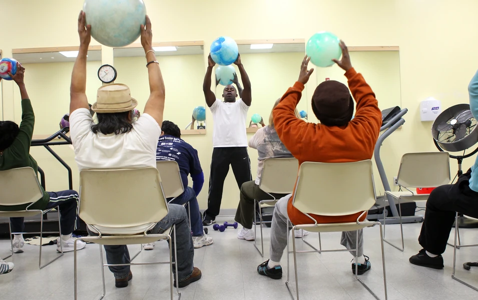 Couples embrace chair workouts for easy at-home fitness
