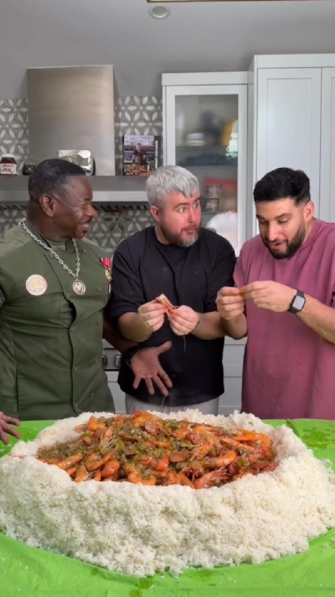 Chef Rush serves a giant seafood platter!