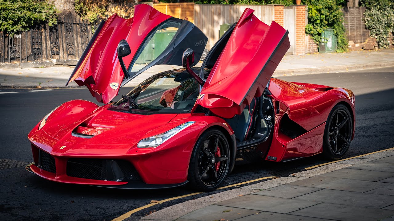 Taking delivery of a $3 million Ferrari LaFerrari in London