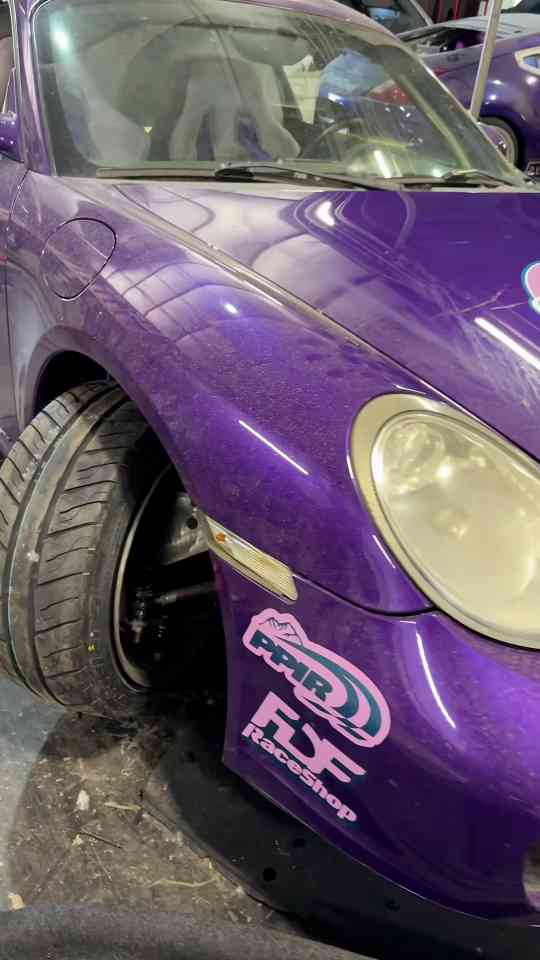 How a custom Ackerman kit improves drift Porsche steering setup