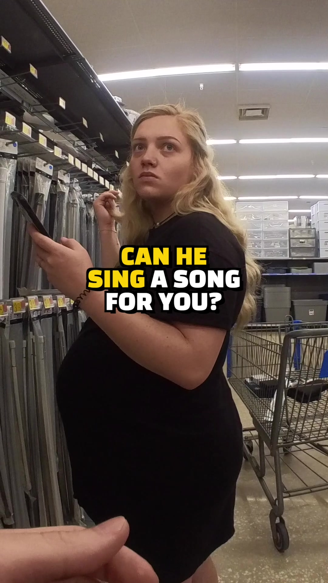Singing for a stranger and paying for groceries