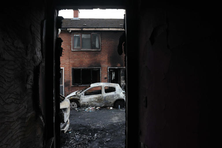 Pictures: Clean-up begins this morning after 'family homes and ...
