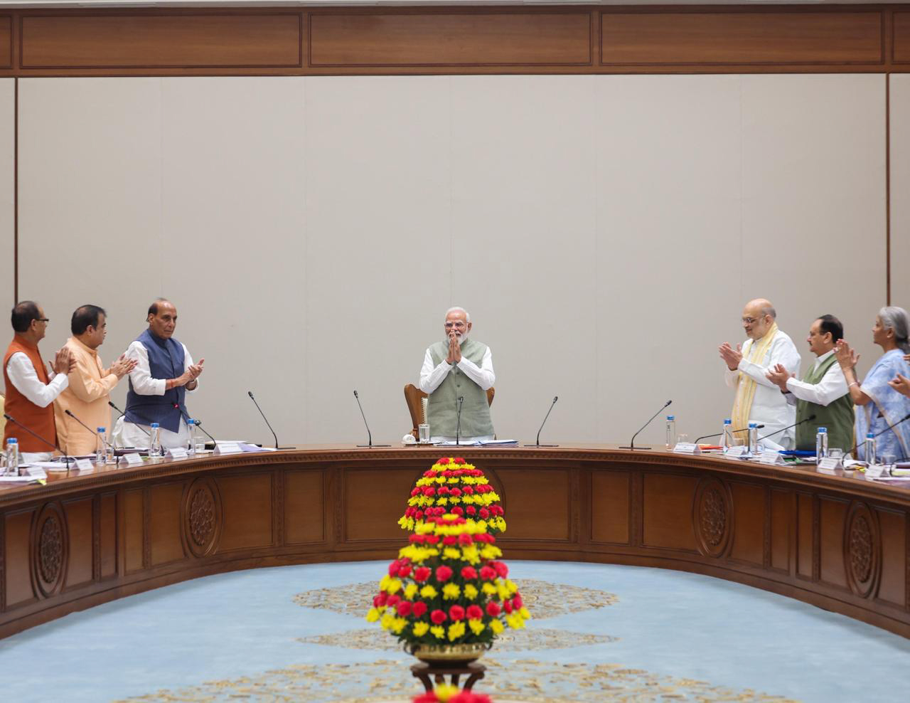 PMO officers congratulate Modi on becoming longest serving ...