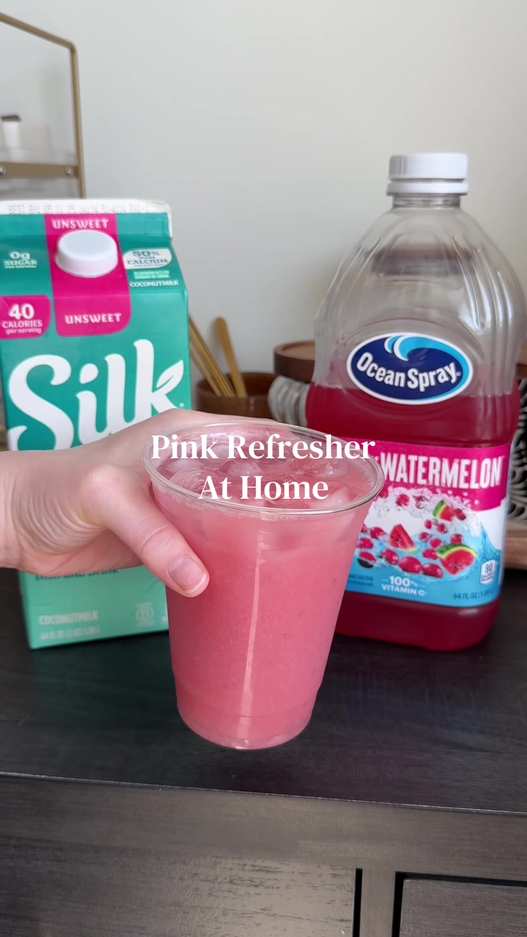 Pink refreshing drink – easy homemade lemonade & watermelon refresher