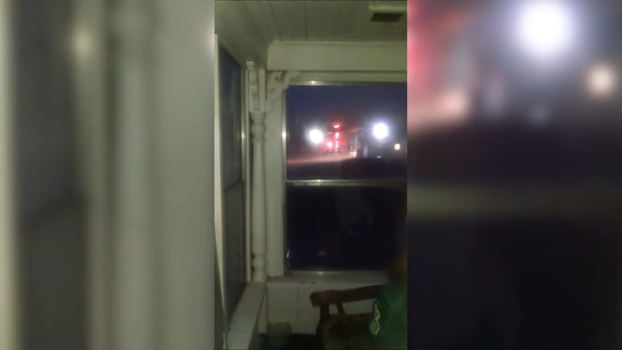 Why the figure at the window looked so human before it vanished from sight