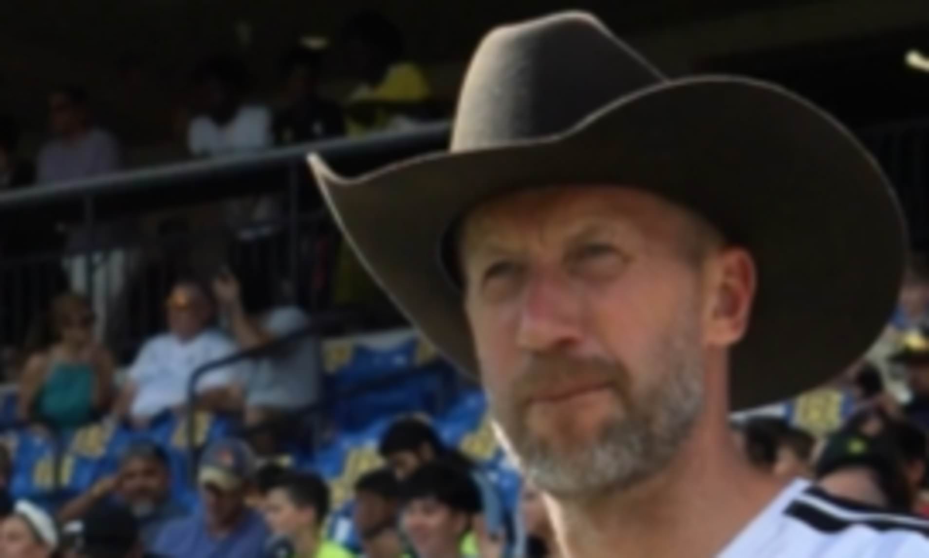 Sweden's new sheriff! Head coach Graham Potter shows off cowboy look ...