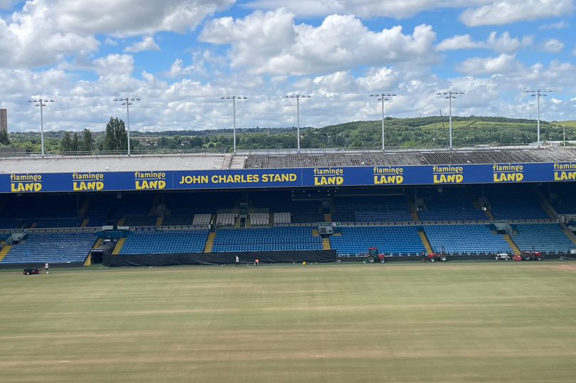 Elland Road expansion update as new floodlights installed amid Leeds ...