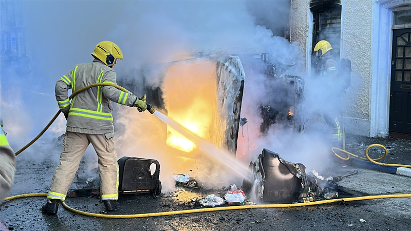 In pictures: A night of anti-immigrant unrest and the aftermath on the ...
