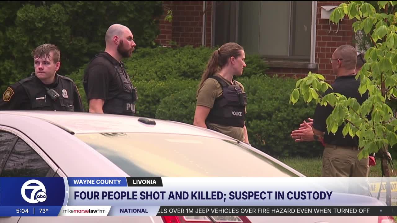 4 people shot and killed in Livonia, suspect in custody