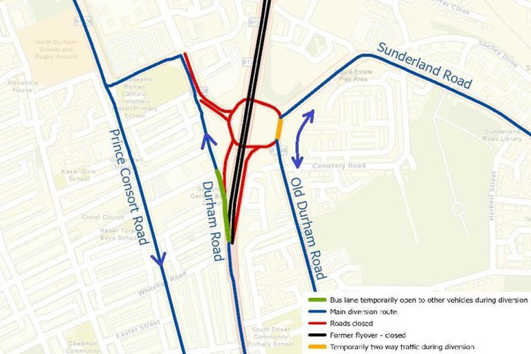 Flyover roundabout to close for 24 days