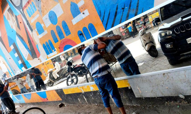 Haryana 'reflects' on civic sense: Rohtak MC installs mirrors to curb ...