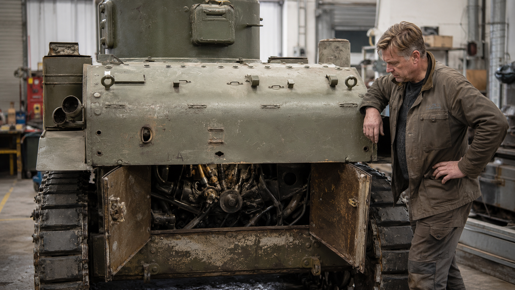 Inside the Stuart M3A1 tank that barely fits its crew