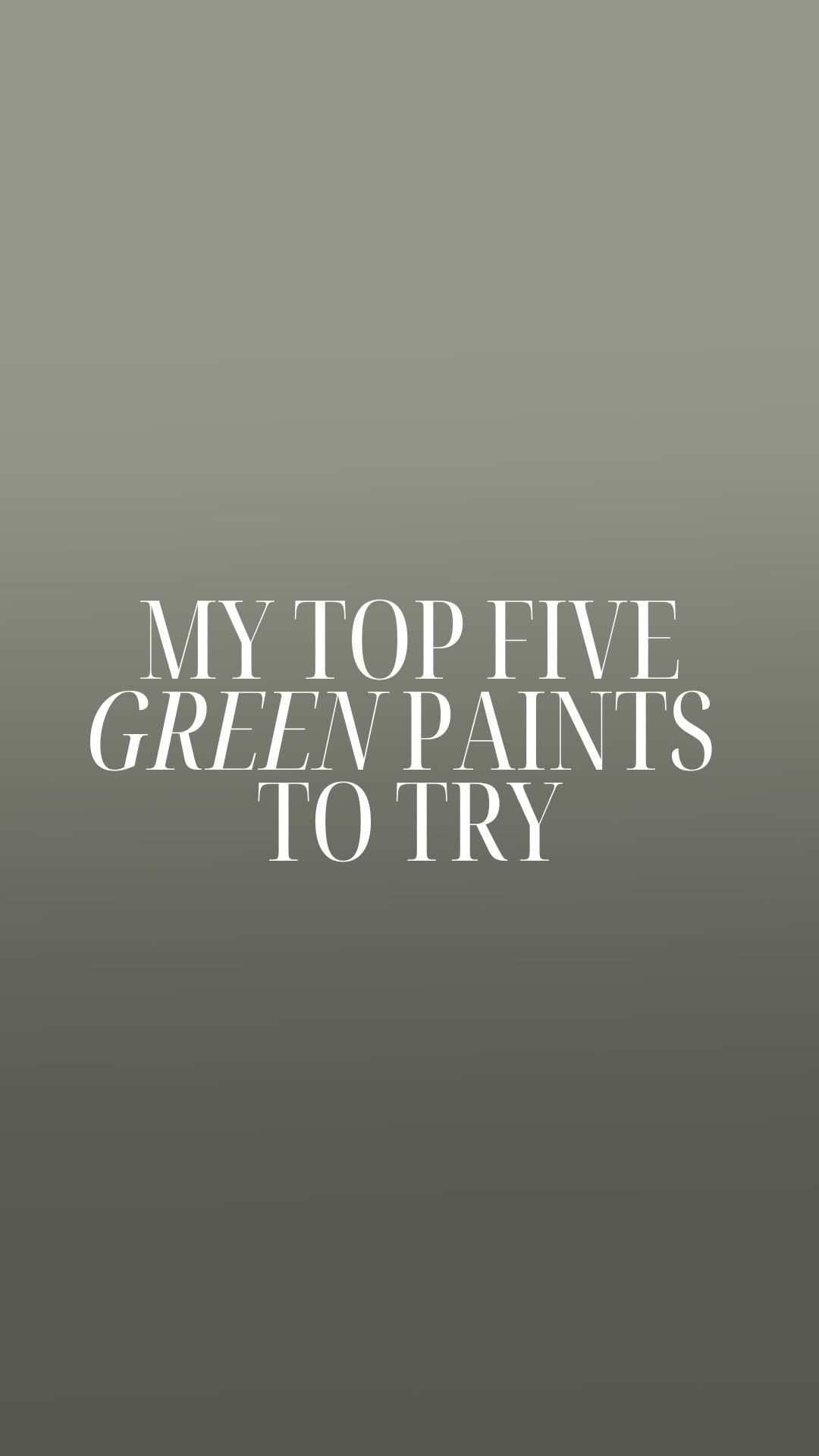 Elegant green color palettes for calm interior spaces