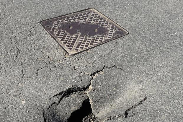 'Sinkhole' appears on busy south Essex junction