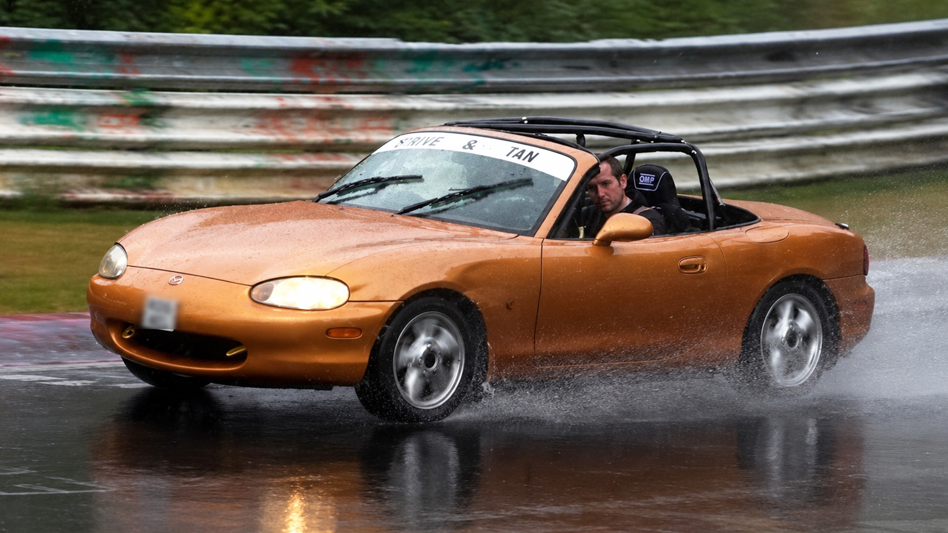 Slippery corners and constant surprises around every wet turn