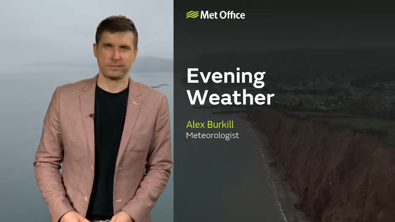 Met Office Monday evening weather forecast 09/03/2026